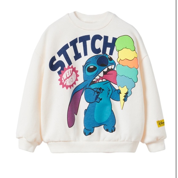Zara | Shirts & Tops | Zara Lilo And Stitch Sweater | Poshmark